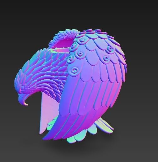 🐦 Predatory Bird (Eagle / Falcon) Planter / Pen Holder – 3D Printable ...