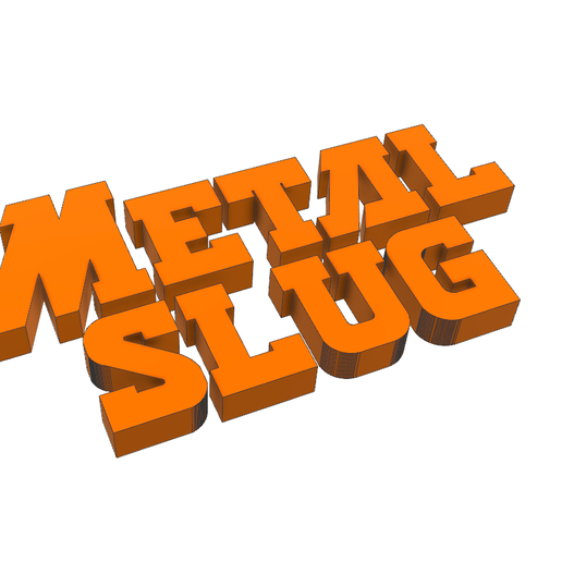 🔢 Letters and Numbers METAL SLUG | Logo・ 3D File for 3D printing and ...