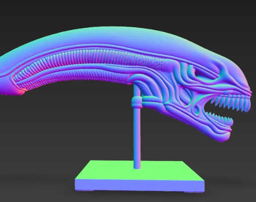 🐉 Special Xenomorphs Heads with Base・ STL File for 3D printing・Cults