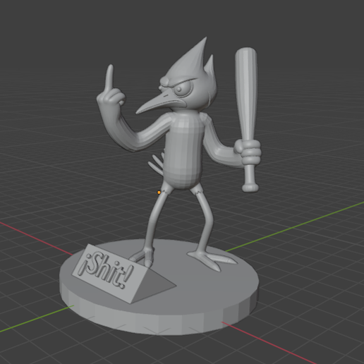 🎁 Mordecai Rude 3D - Unique model of the irreverent character from ...