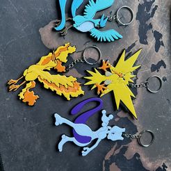 3D printed MEGA PACK POKEMON, 151 KEYCHAIN/KEYCHAIN (STL AND 3MF ...