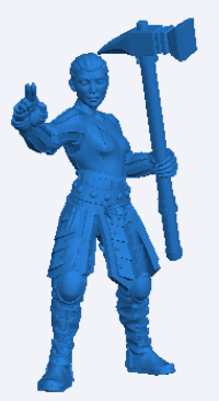 STL file Human Female Cleric Full Pack ♀️ ・3D printable design to ...