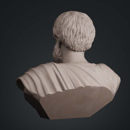 👤 Aristotle Bust・ STL File for 3D printing and CNC machining - Laser ...