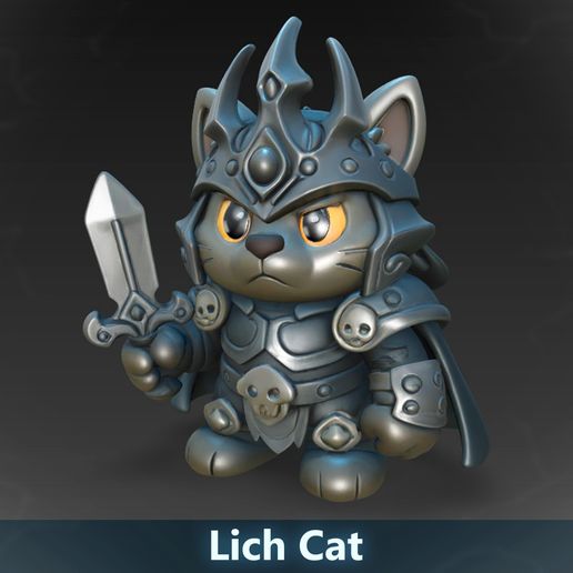 🐱 Lich Cat・ STL File for 3D printing・Cults
