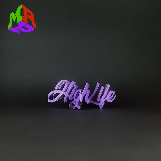 🚬 Text Flip - High Life・ STL File for 3D printing・Cults