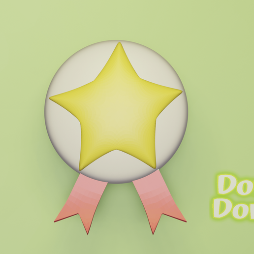 ⭐ Anime Star Accessory Hair , Award, Ribbon・Free STL File for 3D ...