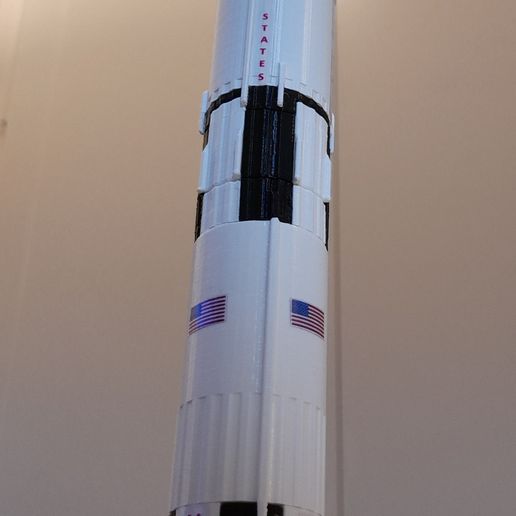 🚀 Saturn V rocket - Apollo 11 (separable by phases)・ STL File for 3D ...