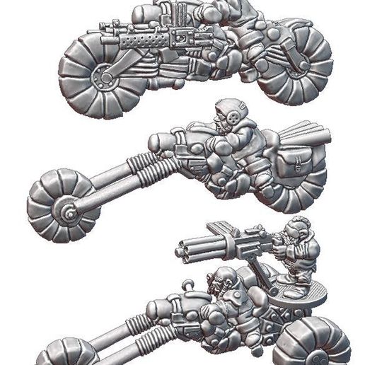 🛰 Space Dwarf bikes・ STL File for 3D printing・Cults