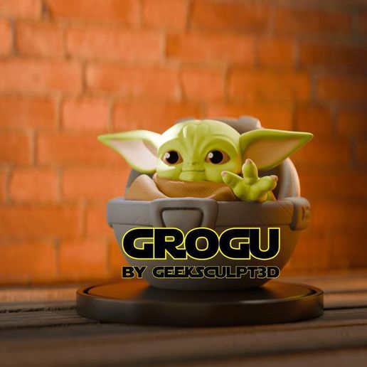 ⭐ Grogu in Hover Pod Figurine for Star Wars Fans・Free STL File for 3D ...