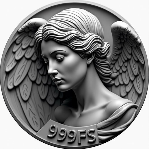 👼 999fs Angel coin token wall art・ STL File for 3D printing・Cults