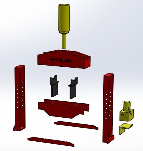 📱 hydraulic press Scale 1/10・ STL File for 3D printing・Cults