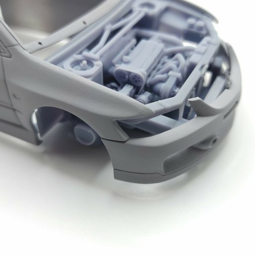 👽 1/24 Evo IX Engine Bay w/ Built 4G63 Forward Facing Turbo 1/64 ...