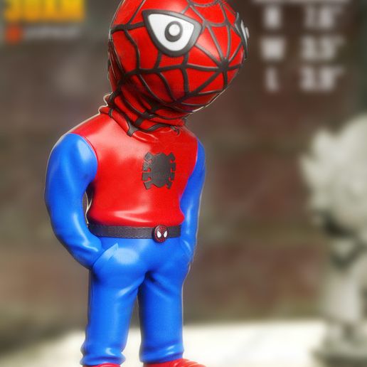 STL file Spoderman Chibi FULL No Bas 🧸 ・3D printing design to download ...