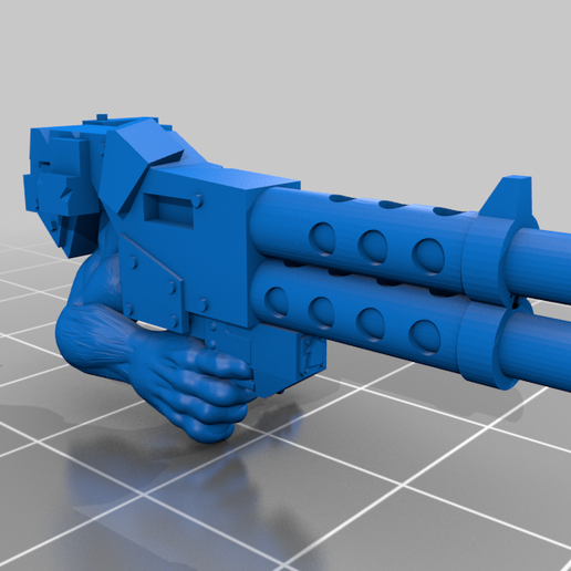 ⚔ Extra Ork Loota Deffgun and arms. Improved version.・Free 3D File for ...
