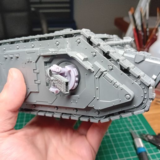 🪖 Heresy Tank Sponson Mount・ STL File for ・Cults