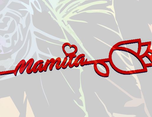 3D file CAKE TOPPERS mamita 🍰 ・3D printable model to download・Cults