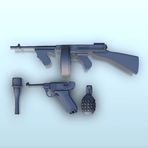 🗺️ Set of World War 2 weapons (3) - Flames of War Bolt Action Grenade ...