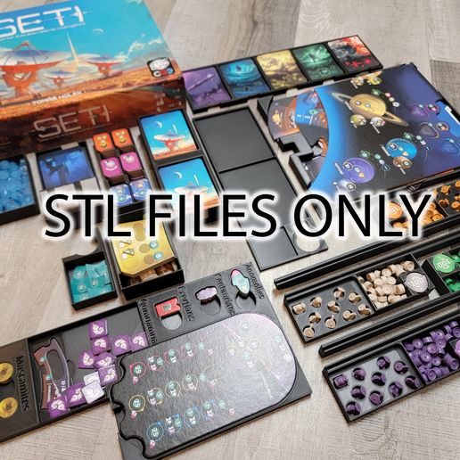 📦 SETI insert / box organizer - with individual player trays ...