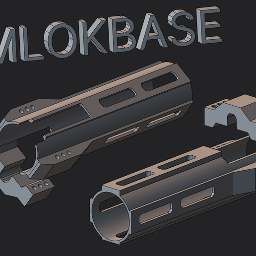 🔫 Picatinny + MLOK Ergo M4 Forward Rail・ 3D File for 3D printing・Cults