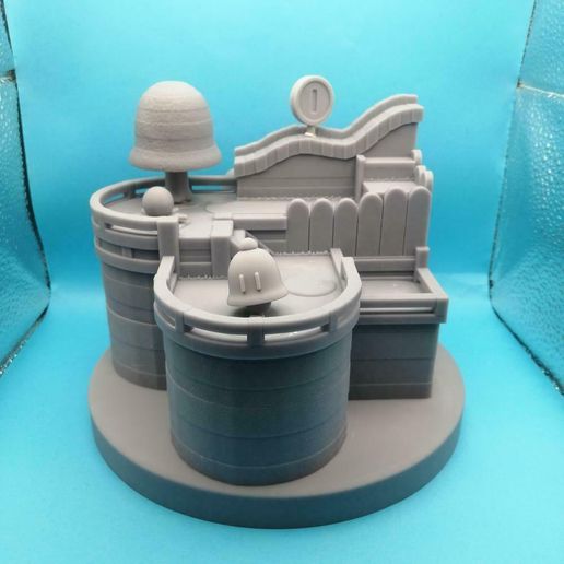 STL file Super Mario 3D World Super Bell Hill -Complete Model Remake 🗺️ ...