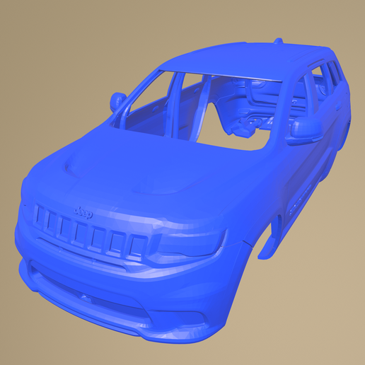 🚗 Jeep Grand Cherokee Trackhawk 2018 Printable Car Body・ STL File for ...