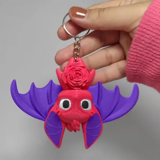 👶 Baby Bat Dragon with Flower・Archivo STL Gratis para Impresión 3D・Cults