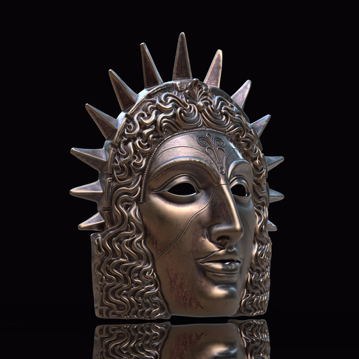 🏛️ Helios Mask II・ STL File for 3D printing・Cults