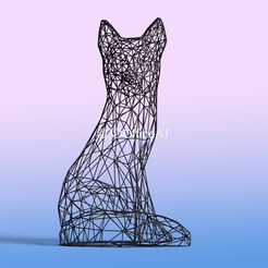 3D print Fox Wire Art - Resin print・Cults