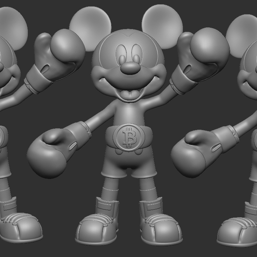 🐁 Mickey Mouse Boxer BTC・ STL File for 3D printing・Cults