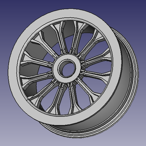 STL file WHEEL RIM 3D SPORTCAR VEHICLE PROTOTYPE 🛞 ・3D printing ...