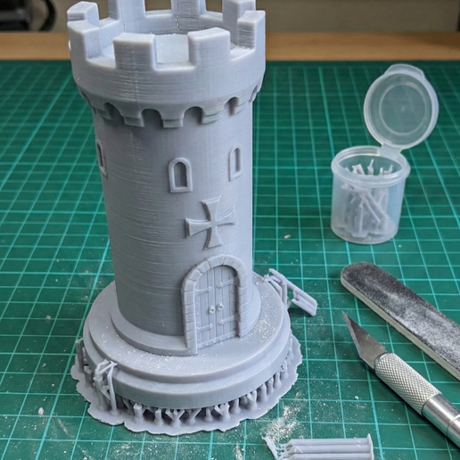 ♟️ Templar Rook - The Sacred Tower | Medieval Chess Statue (Light vs ...