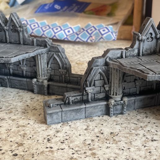 🦸 RETRO GOTHIC CORNER RUINS SET・3D Print with the Halot one 2k 3D ...