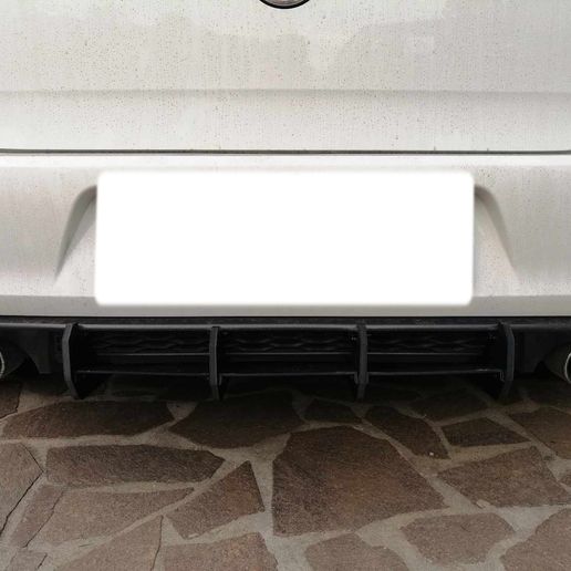🚗 Volkswagen Golf Mk 7 7.5 GTI GTD Rear Diffuser・ STL File for 3D ...