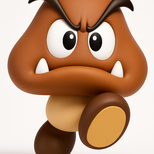 🍄 Super Mario Goomba Modèle 3d・Fichier STL pour Impression 3D・Cults