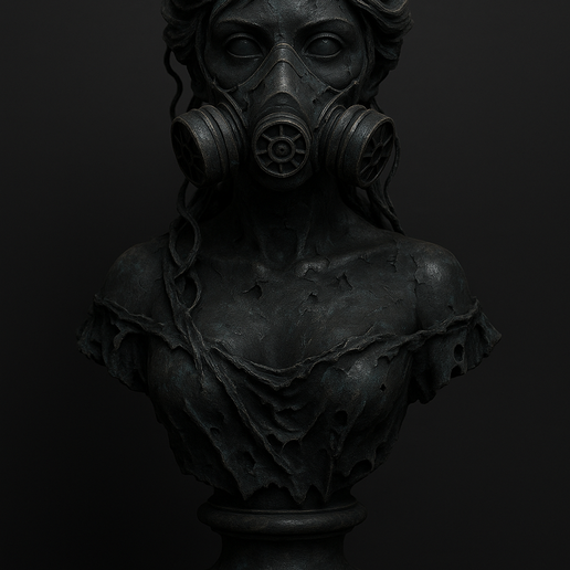 👩 Apocalypse Woman Bust・ STL File for 3D printing・Cults