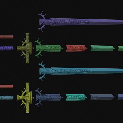 🗡️ Calice Sword for Cosplay・ OBJ File for 3D printing・Cults