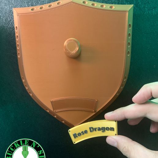 🐉 Mount Plaque with Customizable Nameplate - Commercial License・ 3D ...