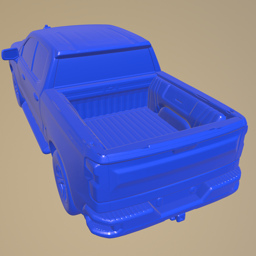 🚙 Chevrolet Silverado Crew RST 2019 PRINTABLE CAR IN SEPARATE PARTS ...