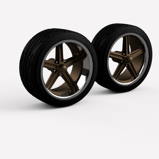 🛞 NITRO XLR WHEEL SET FOR 1/24 MODEL KIT.・ STL File for 3D printing・Cults