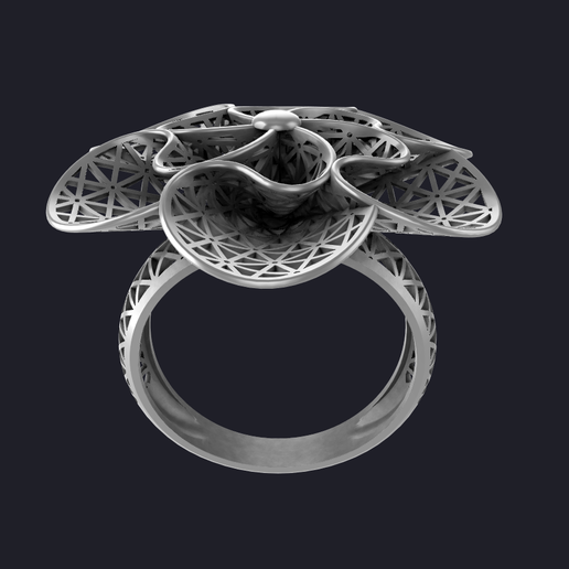 💐 Flower Ring 3D MODEL・ 3D File for 3D printing・Cults