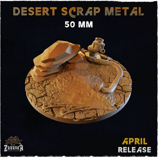 🏜️ Desert Scrap Metal - Bases & Toppers (Big Set++)・ 3D File for 3D ...