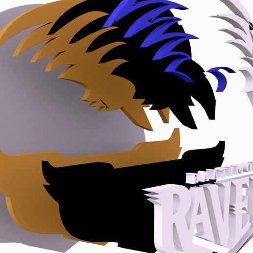 🛡️ NFL Baltimore Ravens Keychan Shield Printable and Renderable・ 3D ...