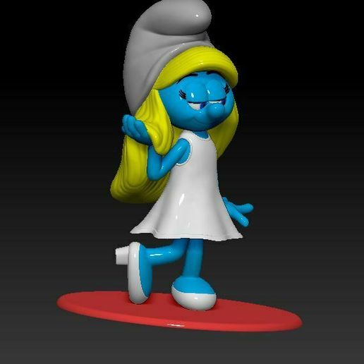 🐉 Smurfette・ STL File for 3D printing・Cults