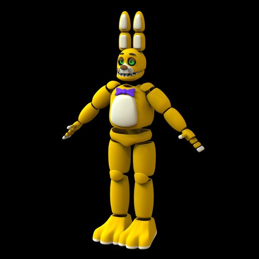 🎭 FNAF Springbonnie Full Body Wearable Costume with Head for 3D ...