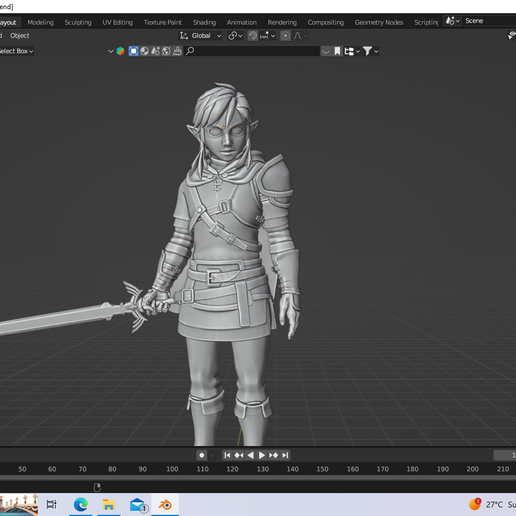 🔗 The Legend of Zelda - Link 6 Piece Figure・ STL File for 3D printing・Cults