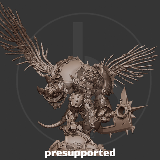 🤴 Demon-King of Fear and Steel (presupported)・ 3D File for 3D printing ...