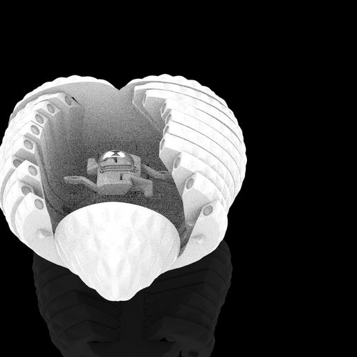 💜 Heart Shaped Open Gift Box・ STL File for 3D printing・Cults