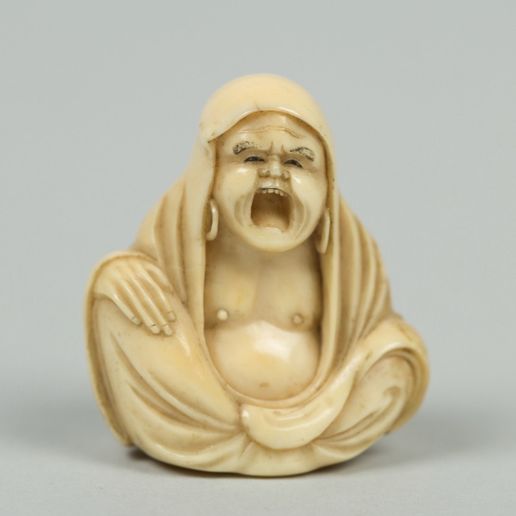 😭 Netsuke Bouddha pleurant・Fichier STL pour Impression 3D・Cults