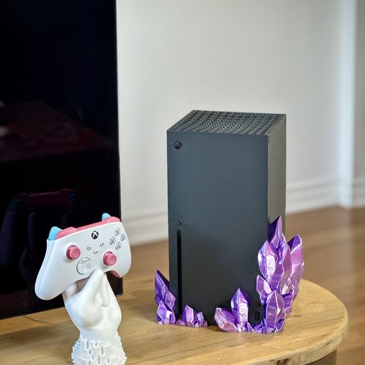 🎮 Xbox Crystal Decor Series X - Print-in-Place・ 3D File for ・Cults