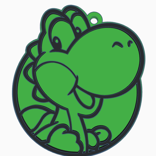 Free STL file Yoshi Keychain 🗝️ (OBJ)・3D printer design to download・Cults